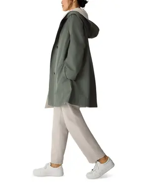 Eileen Fisher Reversible Hooded Coat