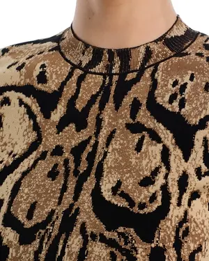 Stella McCartney Leopard Print Knit Top - Multi