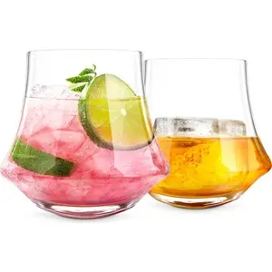 Final Touch Revolve Double Old Fashioned Glass - Clear