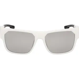 Adidas 57mm Navigator Sunglasses - White/smoke Mirror