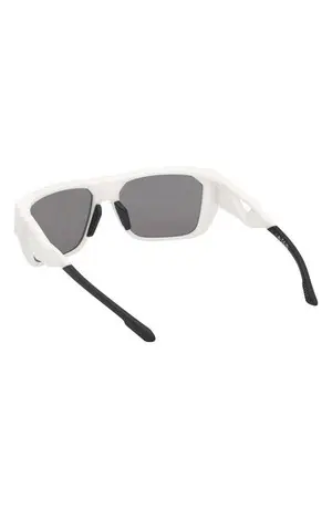 Adidas 57mm Navigator Sunglasses - White/smoke Mirror