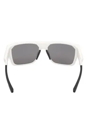 Adidas 57mm Navigator Sunglasses - White/smoke Mirror