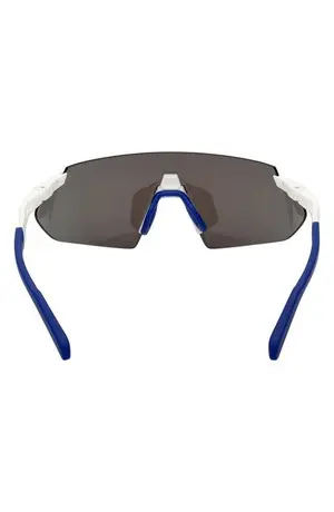 Adidas 00mm Shield Sunglasses - White/blue Mirror