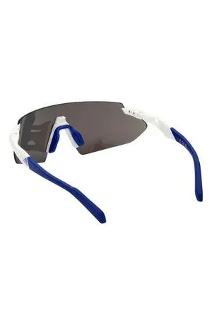 Adidas 00mm Shield Sunglasses - White/blue Mirror