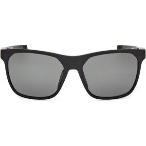 Adidas 55mm Navigator Sunglasses - Matte Black/green