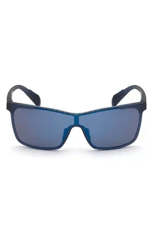Adidas Shield Sunglasses - Matte Blue/blue