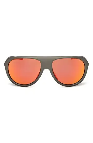 Adidas 60mm Pilot Sunglasses - Dark Green/roviex Mirror
