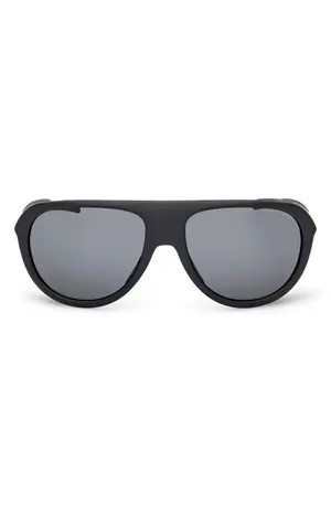 Adidas 60mm Pilot Sunglasses - Matte Black/smoke