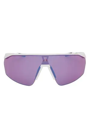 Adidas 00mm Shield Sunglasses - White/mirror Violet