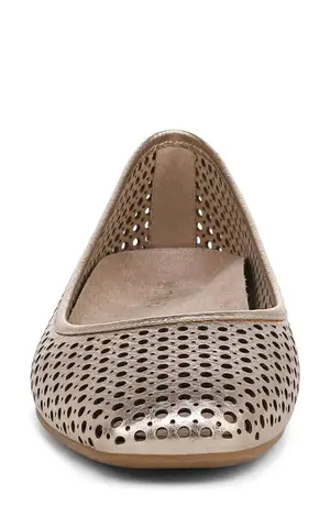 Vionic Orinda Perforated Ballet Flat - Bronze