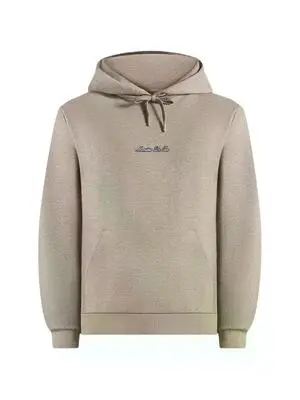 Manière De Voir Signature Regular-fit Hoodie - Brown