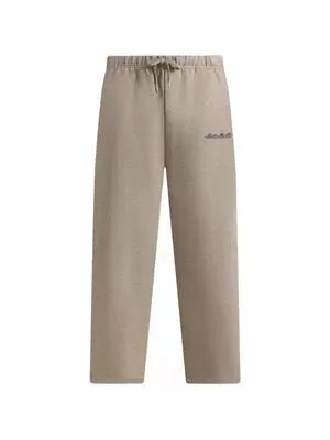 Manière De Voir Signature Wide-leg Fleece-lined Joggers - Brown