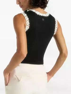 Manière De Voir Maniere De Voir Evelyn Crochet Frill Crop Top