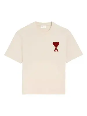 AMI Paris De Coeur Logo-embroidered T-shirt