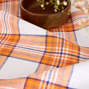 Solino Home Linen Table Runner For Dining Table, Holiday And Everyday Table Decor Plaid