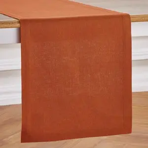 SOLINO HOME Linen Table Runnerdiana Cinnamon
