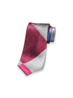 PAUL FREDRICK Patchwork Silk Neck Tie