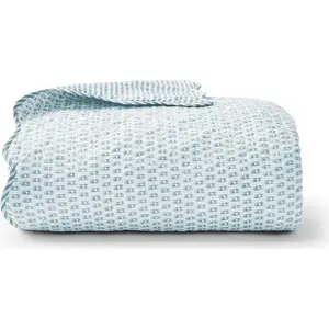 CHRISTY Victoria Vintage Inspired Textured Bedspread - Blue