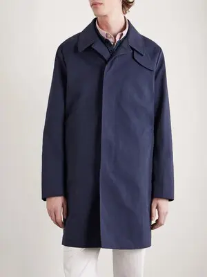 Paul Smith Cotton-blend Gabardine Overcoat