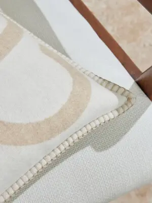 Loewe Anagram Wool And Cashmere-blend Jacquard Cushion - Neutrals