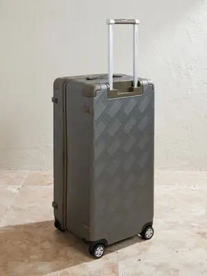 Montblanc Leather-trimmed Check-in Suitcase