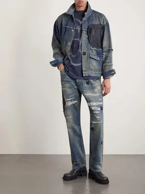 NEIGHBORHOOD Chito Savage Appliquéd Denim Jacket - Blue
