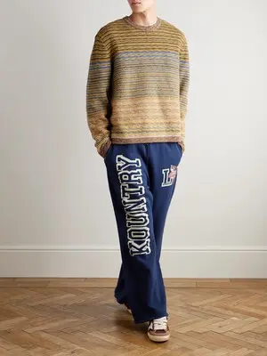 Kapital Printed Cotton-blend Jersey Sweatpants