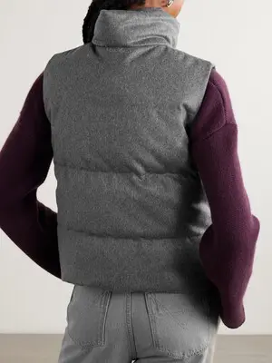 Max Mara Camoroso Quilted Cashmere Down Gilet - Gray
