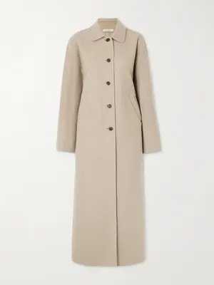 KALLMEYER Constance Herringbone Wool-blend Coat - Brown