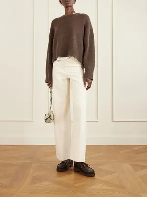GIANVITO ROSSI Leather Boat Shoes - Brown