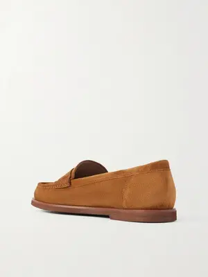 GIANVITO ROSSI Suede Loafers - Brown