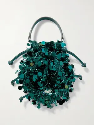ANYA HINDMARCH Beetle Embellished Clutch