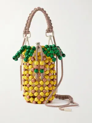 ALEMAIS Beaded Pineapple Tote