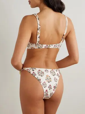 Agua Bendita Agraz Andes Floral-print Balconette Bikini Top - Multi