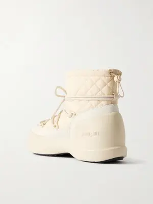 Moon Boot Mezzaluna Mid Rubber And Quilted Shell Snow Boots