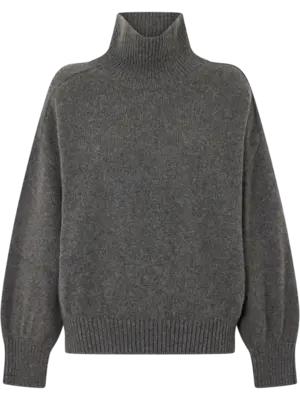 Khaite Willem Cashmere Turtleneck Sweater - Gray
