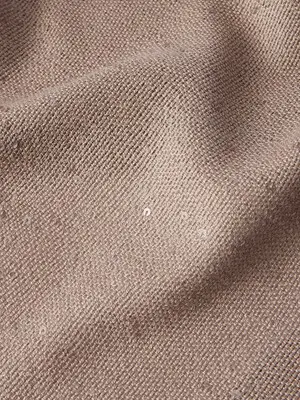 Brunello Cucinelli Sequined Cashmere And Silk-blend Scarf - Brown