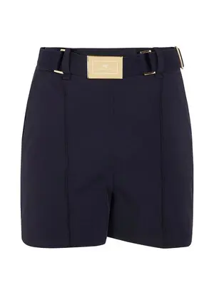Elisabetta Franchi Belted Shorts - Black