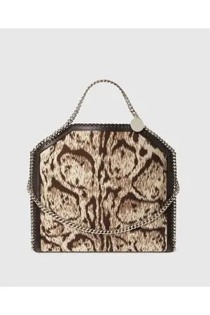 Stella McCartney Falabella Cloud Leopard Fold-over Tote Bag - Brown