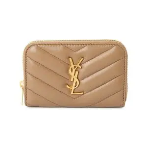 Saint Laurent Cassandre Card Holder - Beige