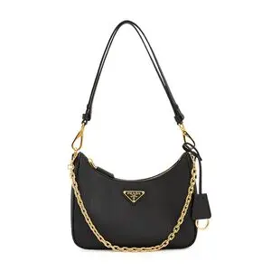 Prada Re-edition Saffiano Chain Shoulder Bag