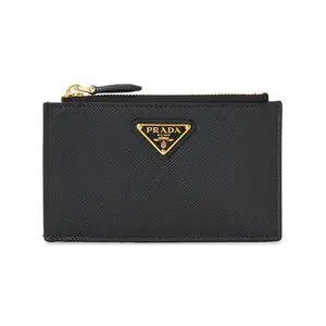 Prada Saffiano Card Holder - Black