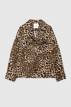 ANINE BING Flynn Leopard Print Jacket