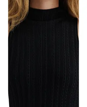 MALINA Nessa Halterneck Knitted Midi Dress