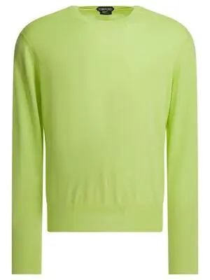 TOM FORD Cotton Crewneck Sweater - Green