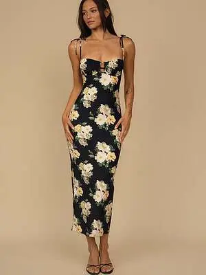 Victoria's Secret Montce Petal Long Slip Dress - Floral