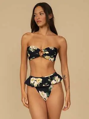 Victoria's Secret Montce Tori Ties Bikini Top - Floral