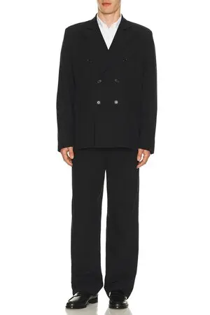 PALMES Wide Pleated Suit Trousers