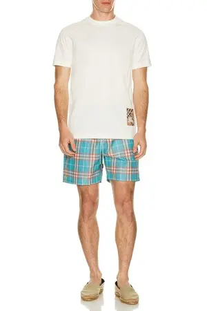 Burberry Check Swim Shorts - Atom Blue Check
