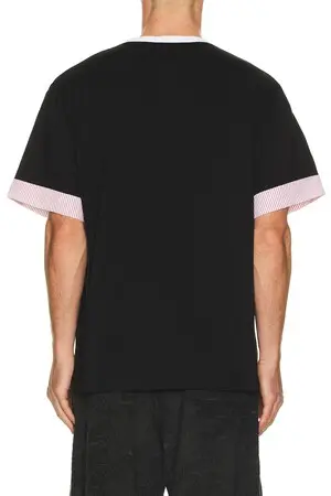 CHARLES JEFFREY Turn Up Tee In Black